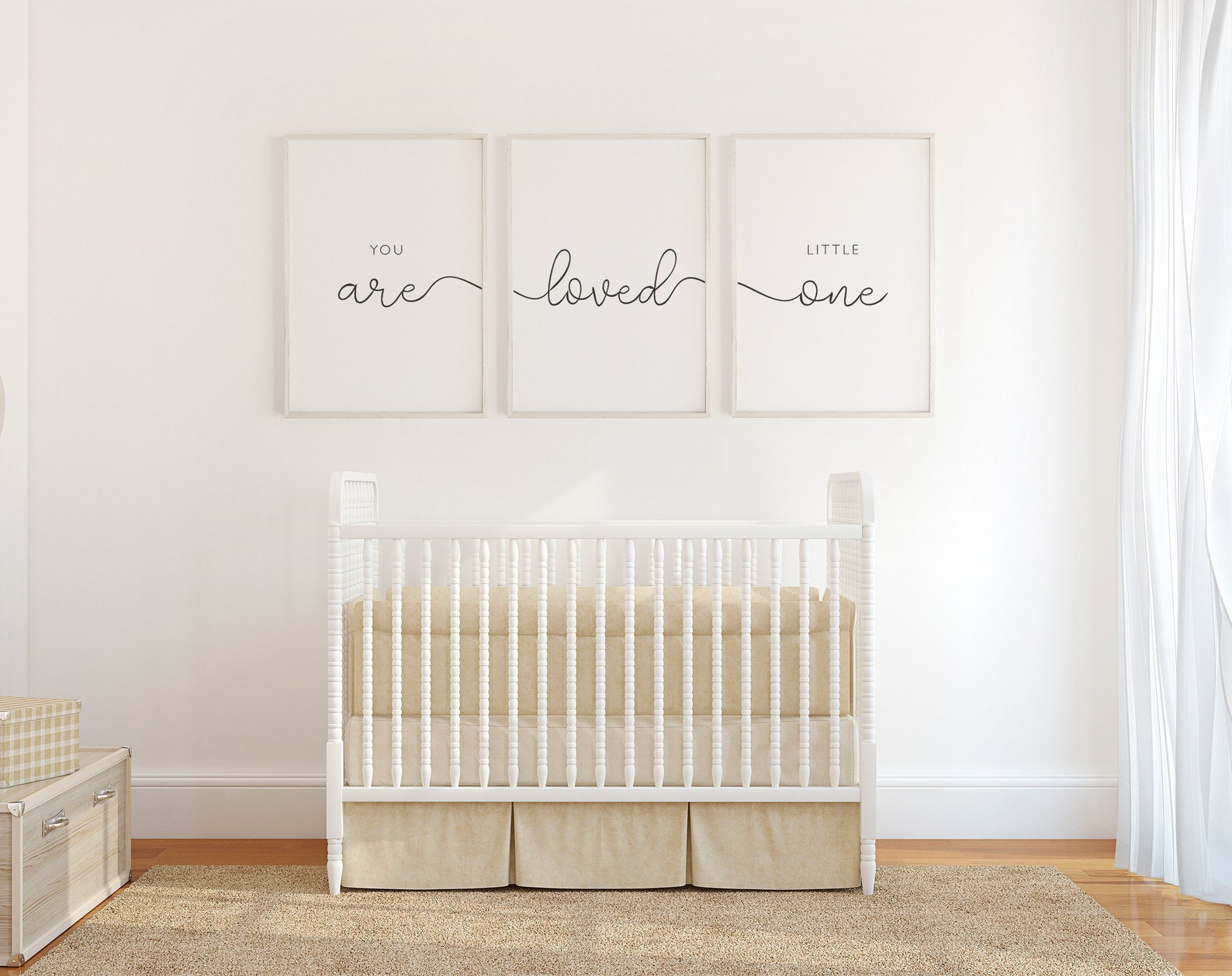 Nursery Wall Art Printable, Prints Quotes for Baby Room, You Are Loved ...