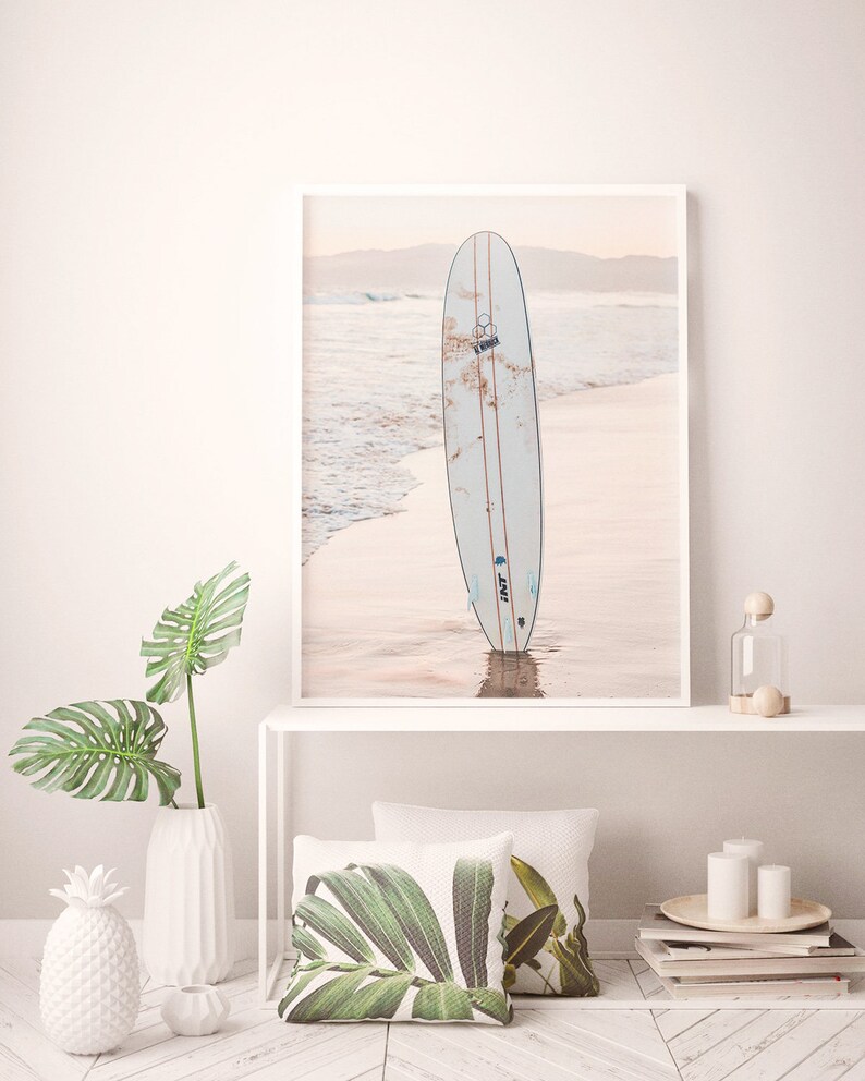 Surf Wall Prints Surfboard Decor Beach Life Printsurf Decor - Etsy