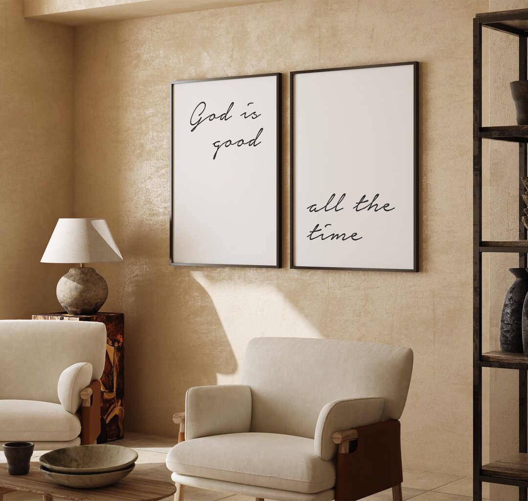 God is Good All the Time, Scripture Print, Christian Home Decor, Bible ...