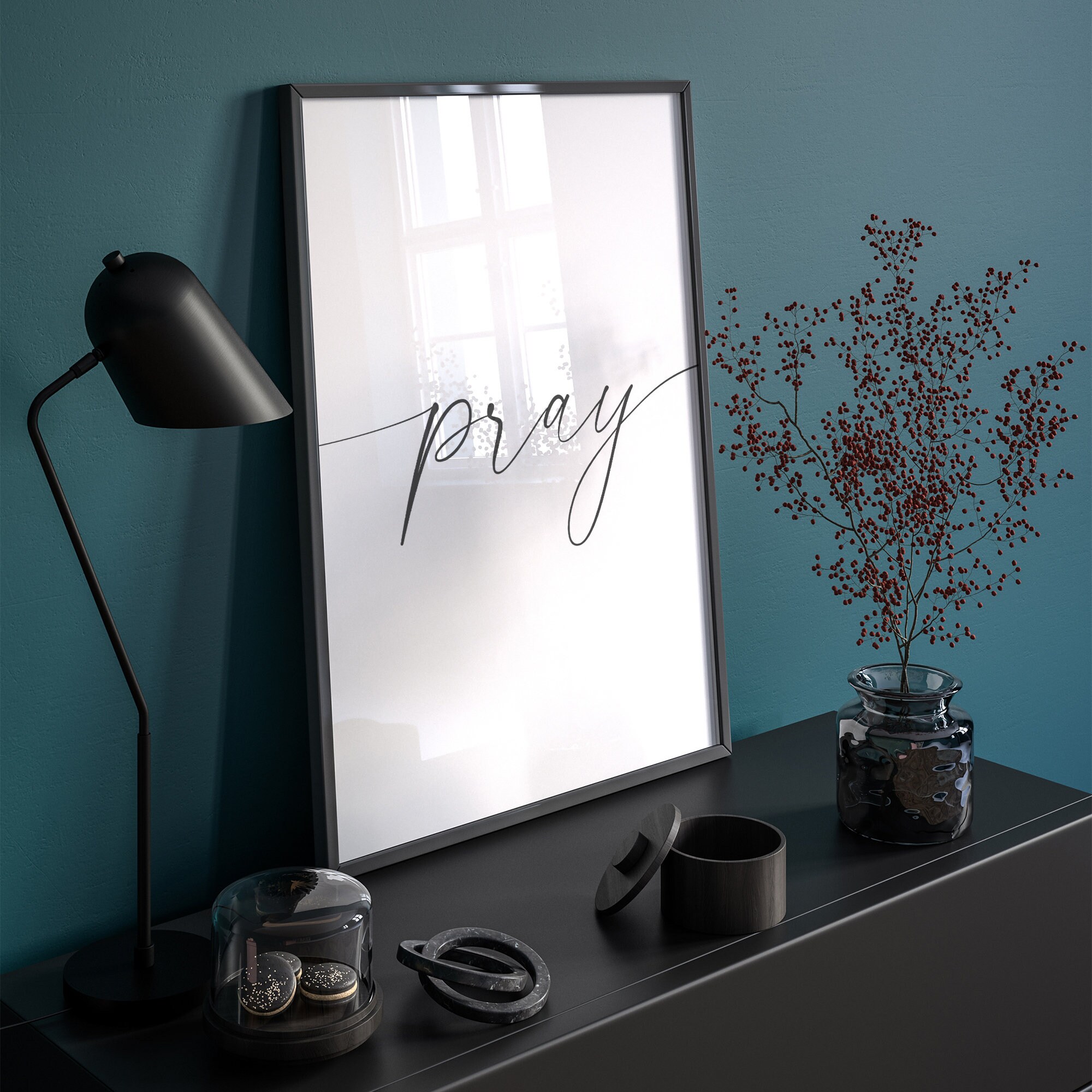 Pray Print Bible Verse Wall Art Printable Art Scripture - Etsy