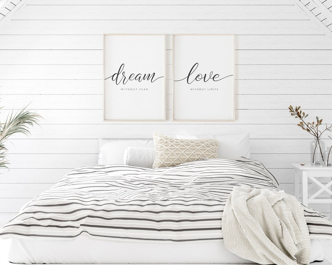 Bedroom Printable Quotes, Dream Without Fear Love Without Limits ...