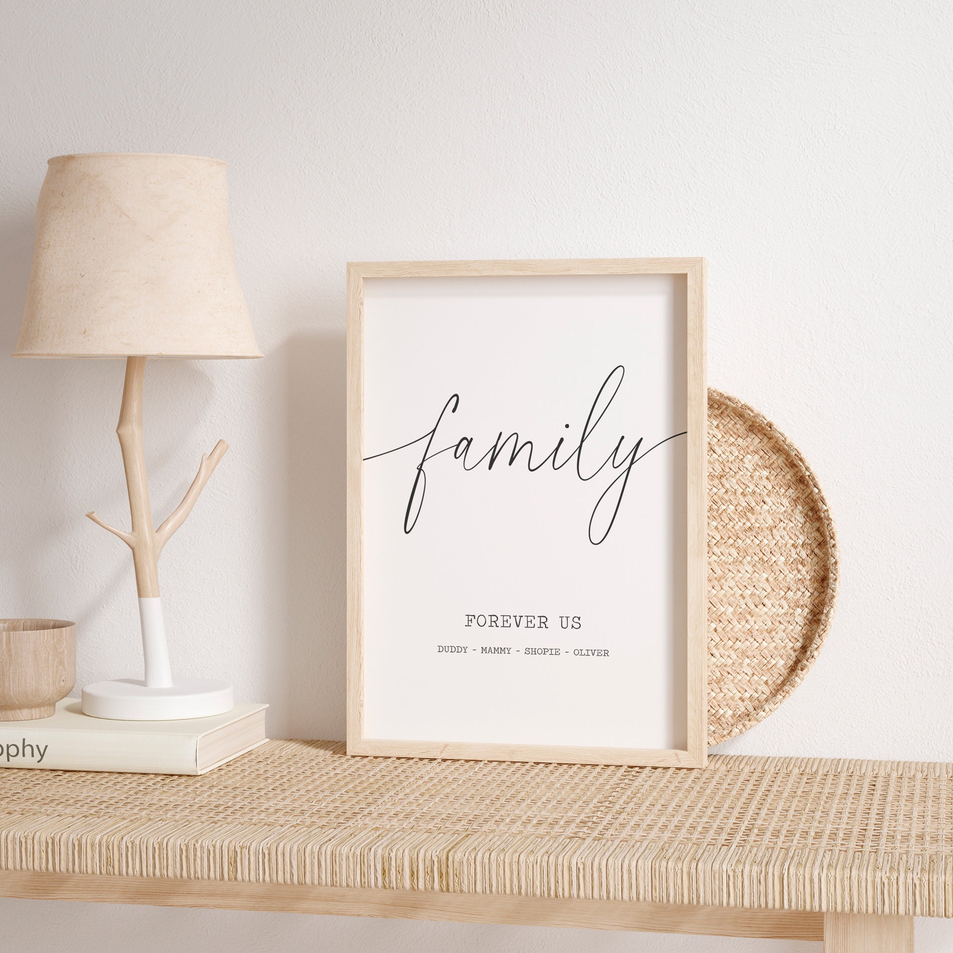 Custom Printable Wall Decor, Personalized Names, Family Prints, New ...