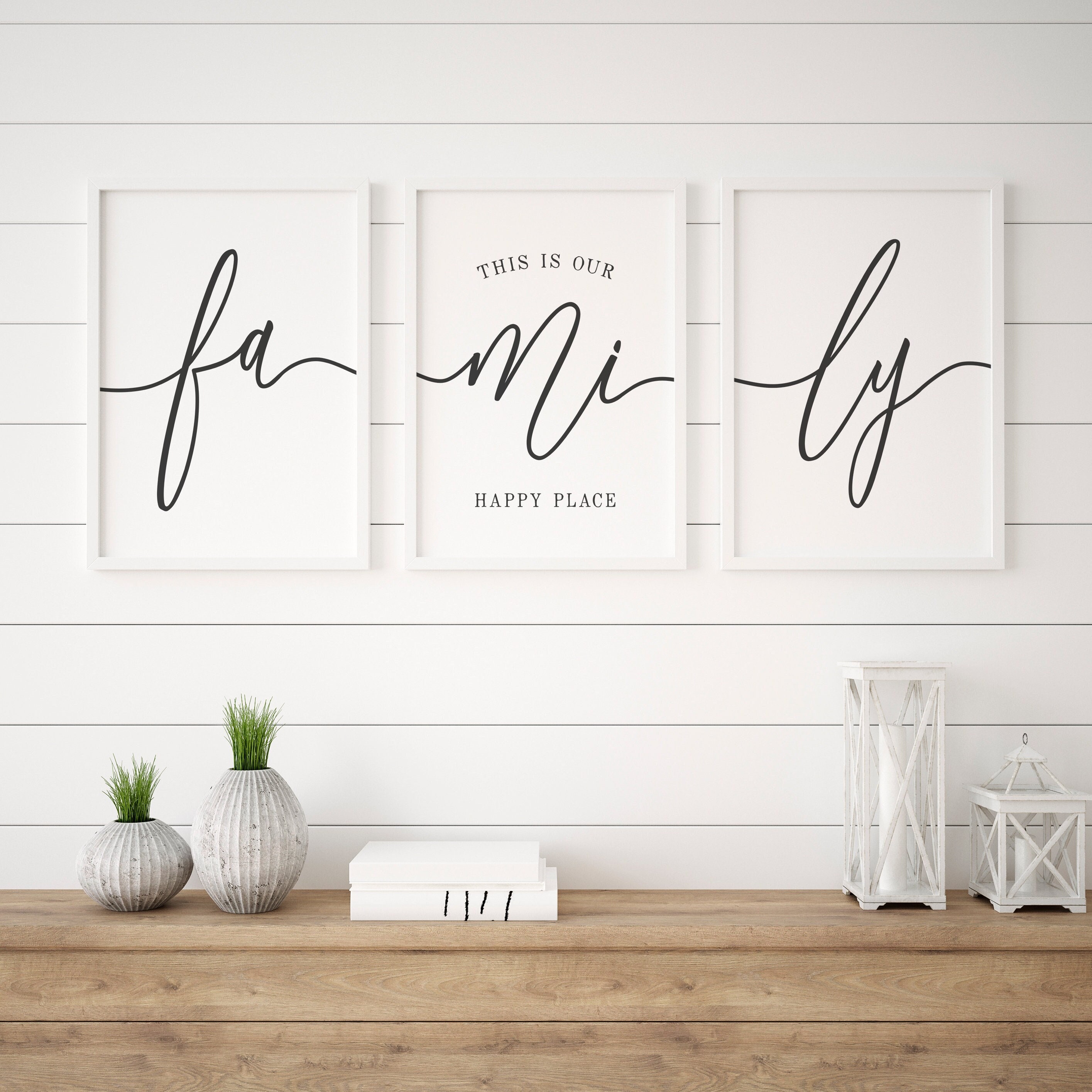 This is Our Happy Place Family Wall Decor Set of 3 - Etsy
