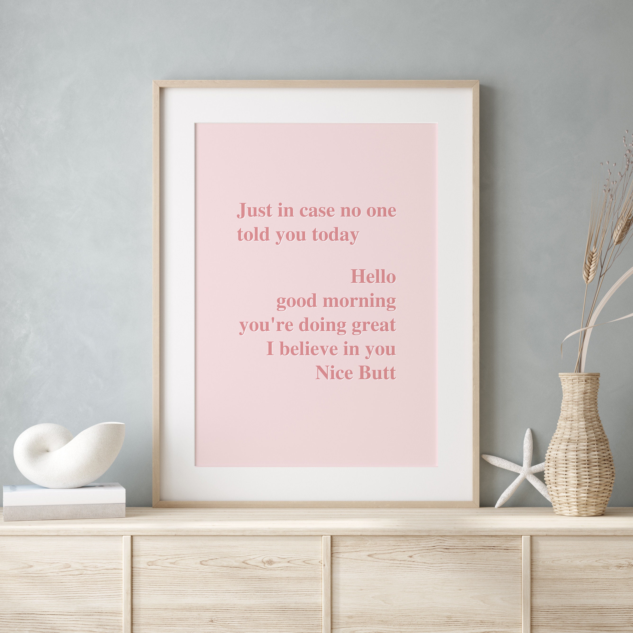 Women Wall Decor, Just in Case No One Told You Today, Inspirational ...