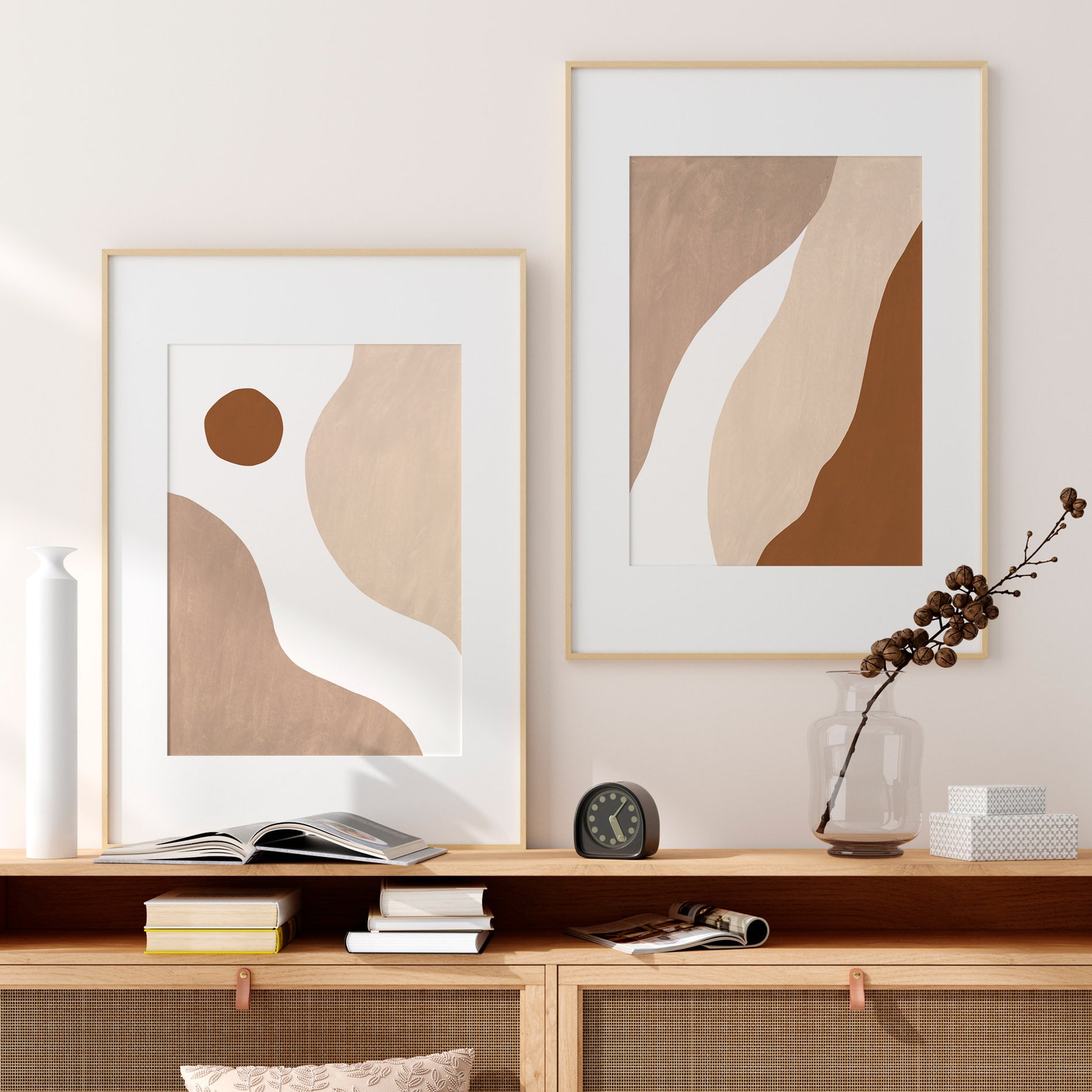 Abstract Prints Printable Bedroom Wall Decor Contemporary | Etsy