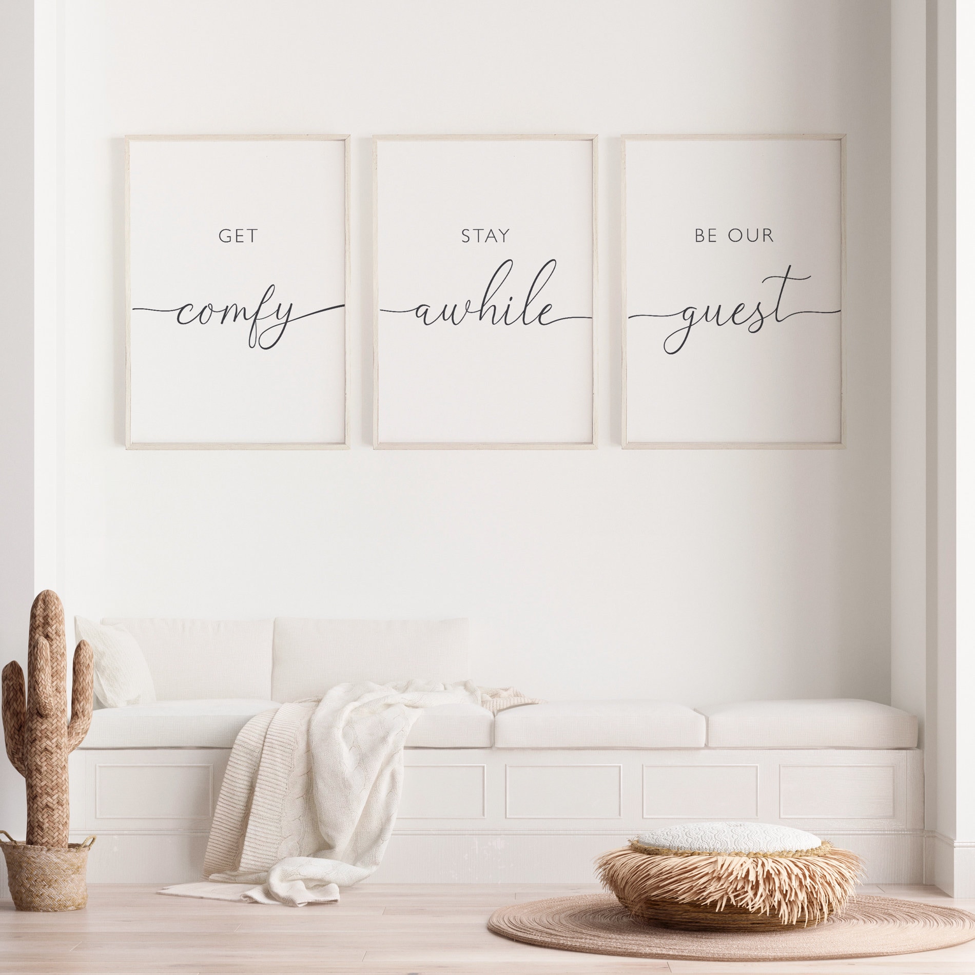 Guest Room Signs Get Comfy Sign Stay Awhile Print Be Our - Etsy Australia