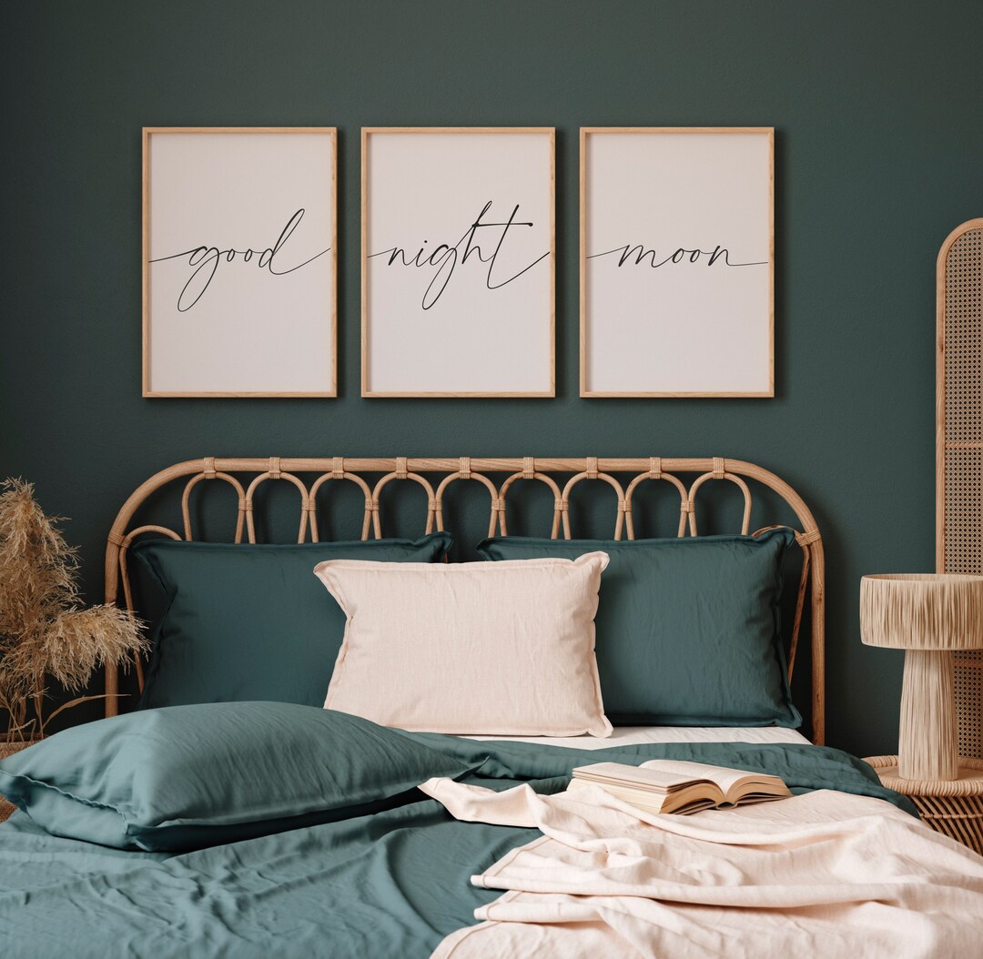 Bedroom Wall Decor, Goodnight Moon, Master Bedroom Wall Decor, Bedroom ...