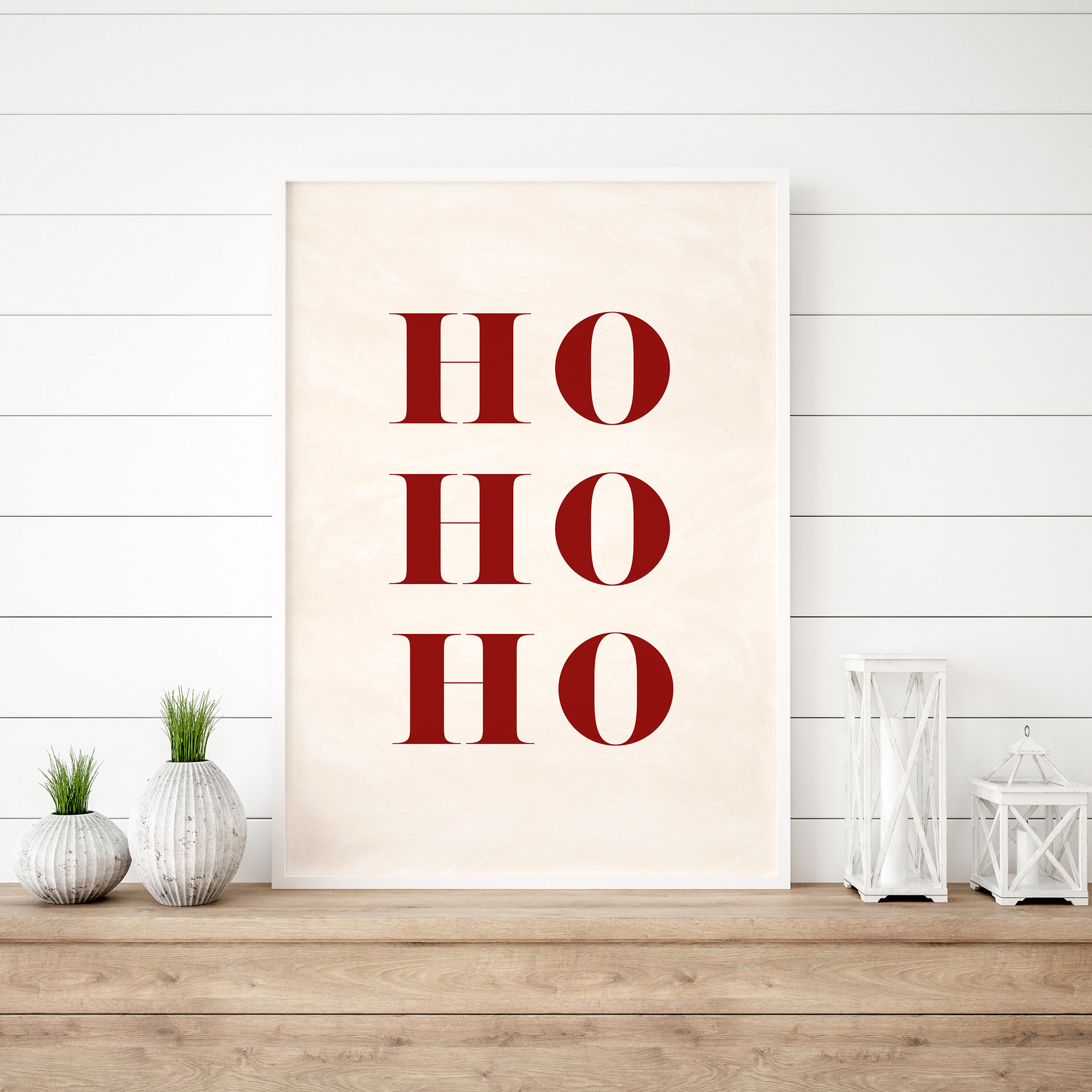 HO HO HO Print Christmas Printable Festive Prints Christmas | Etsy