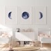 Moon Bedroom Decor Set of 3 Printable Wall Art Bedroom Wall - Etsy