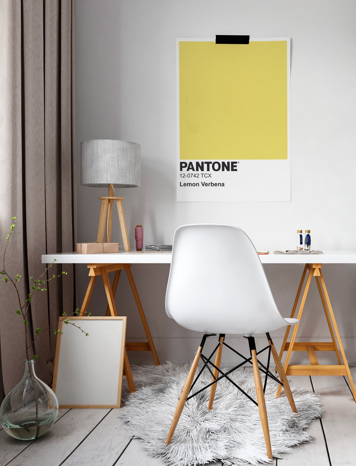 Lemon Verbena Pantone Print Wall Art Decor Printable Poster Print Home ...