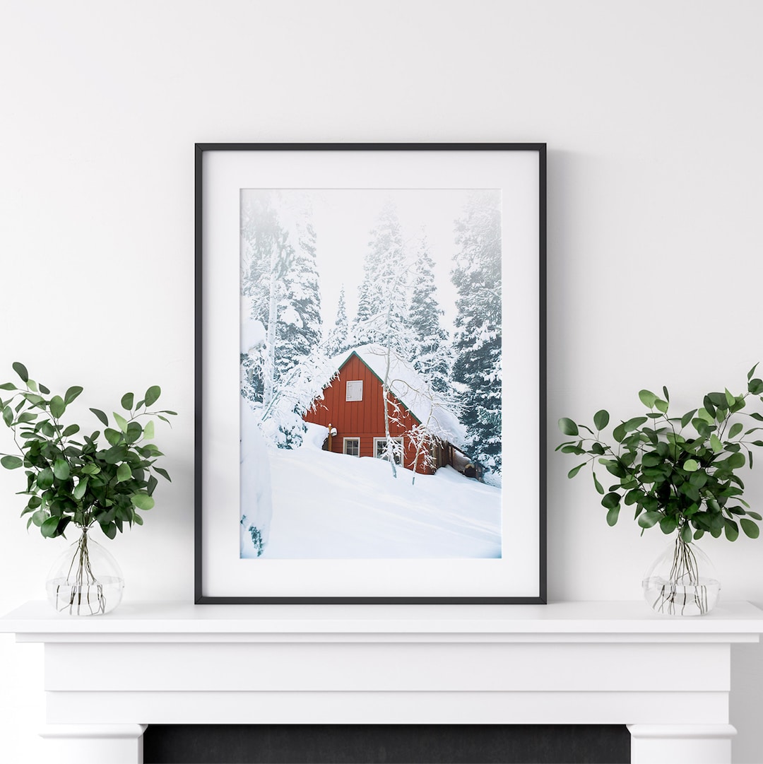 Winter Wonderland Printable, Snowy Forest Trees, Christmas Print ...