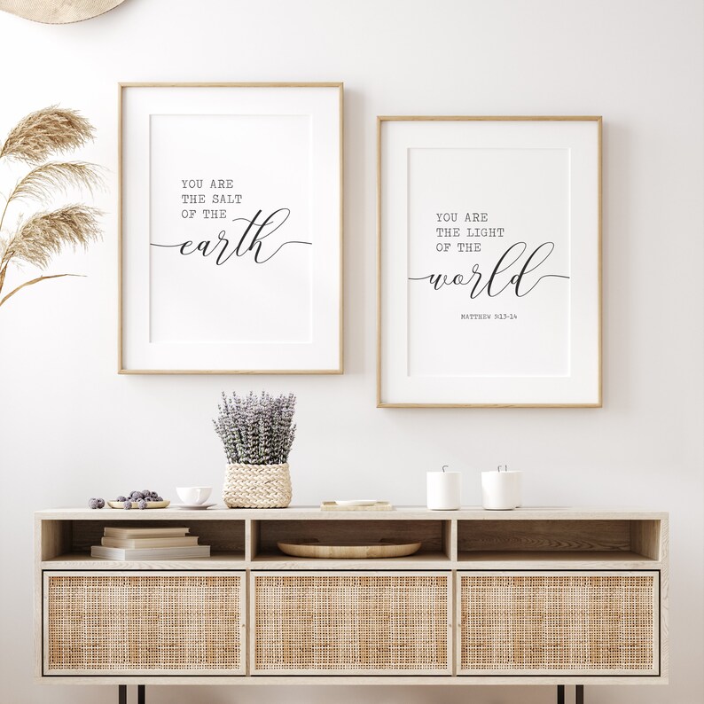 Bible Verse Artwork for Home Christian Bible Verse Prints - Etsy