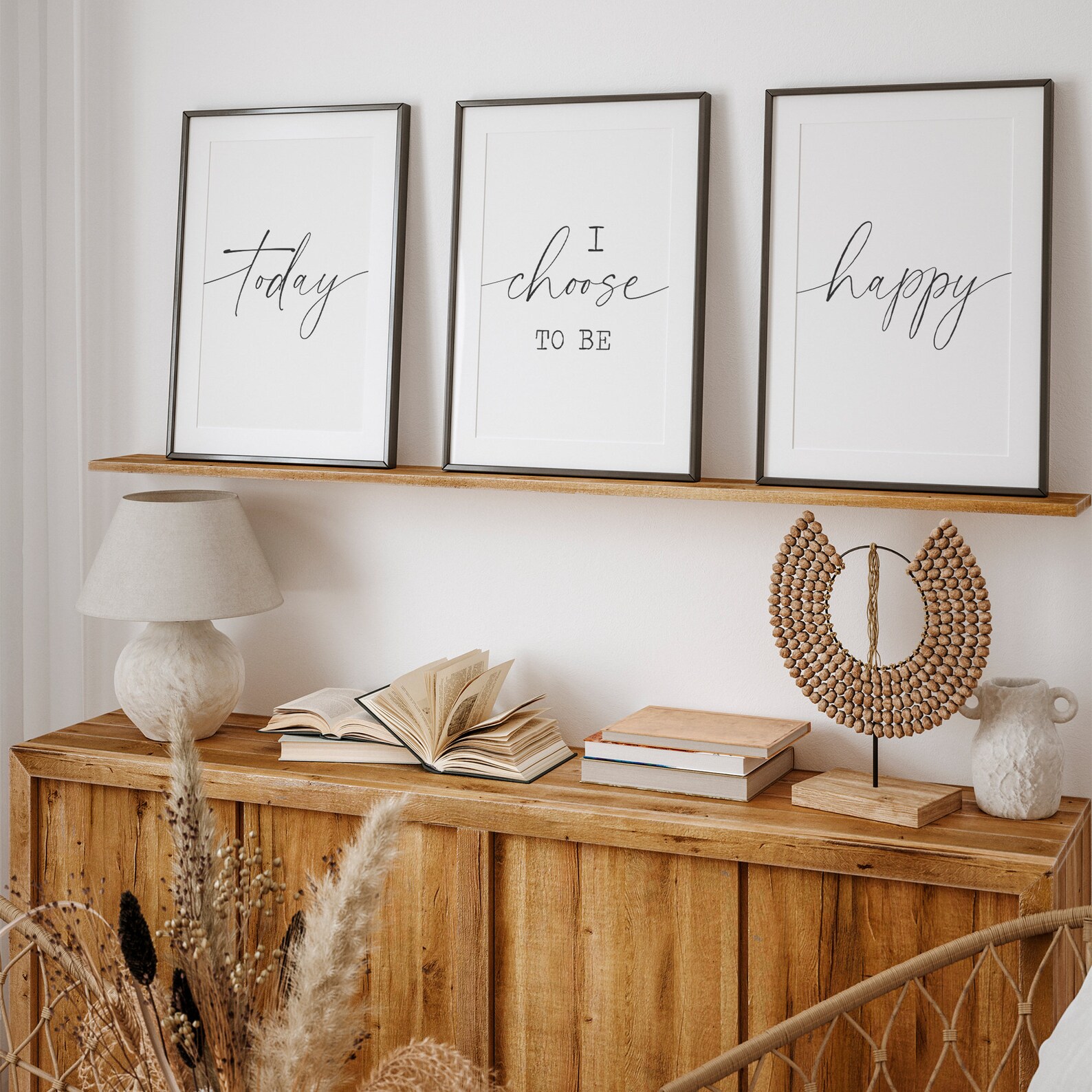 Today I Choose to Be Happy, Printable Art, Woman Wall Decor, Home Decor ...