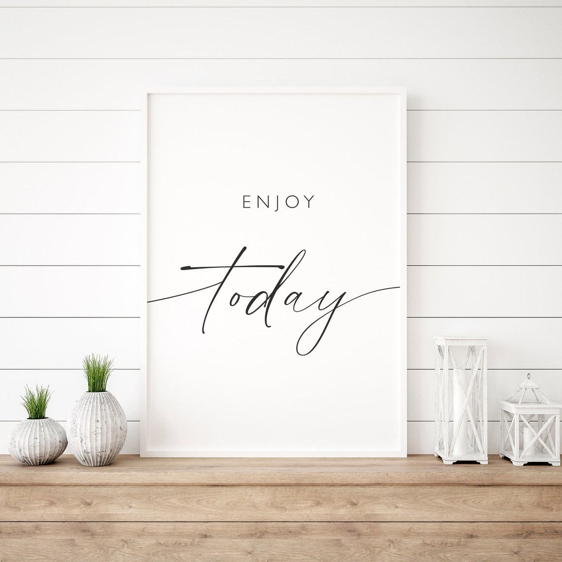 Enjoy Today Sign Printable Quotes Enjoy Today Wall Art - Etsy
