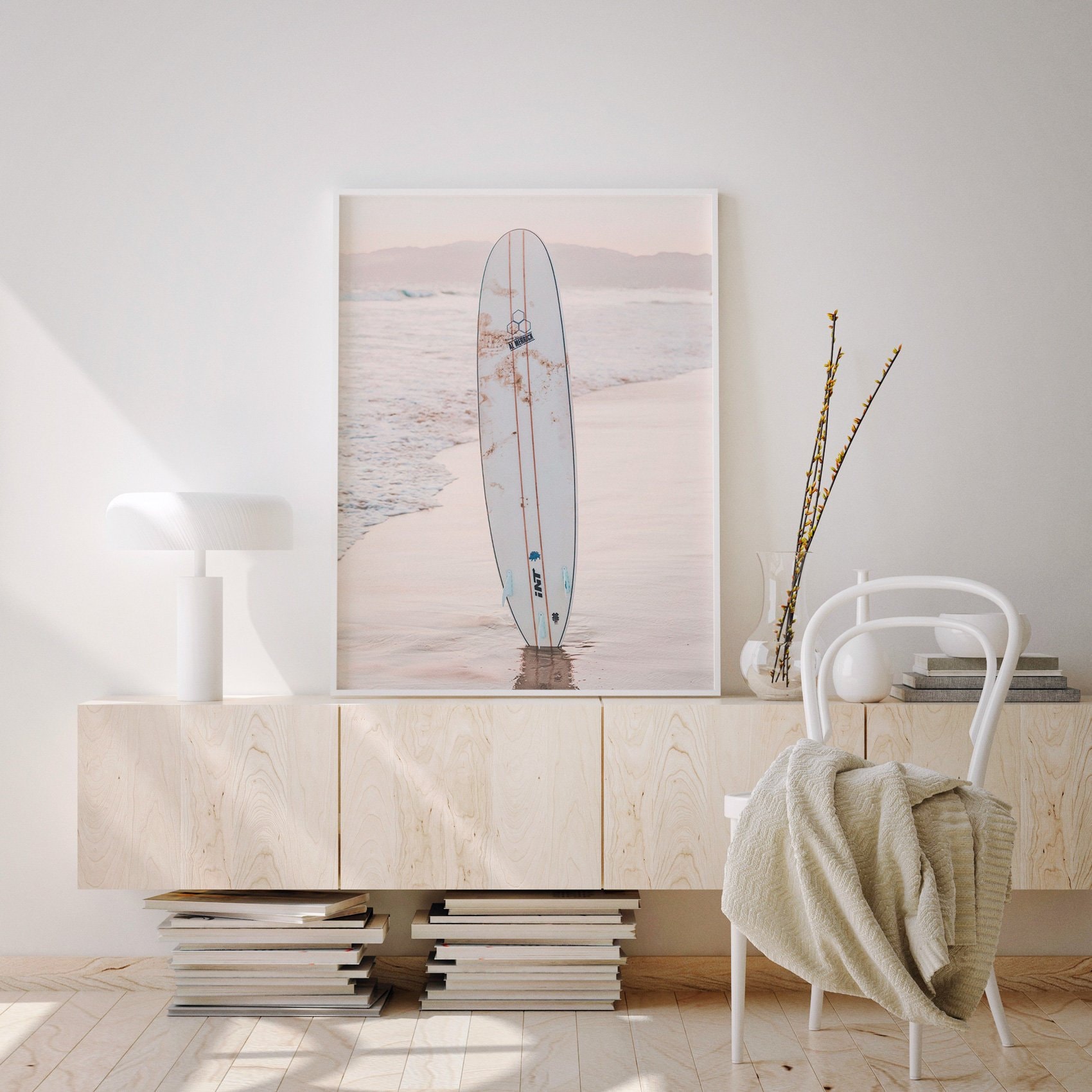 Surf Wall Prints Surfboard Decor Beach Life PrintSurf Decor | Etsy