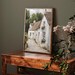 Vintage Rustic Cottage Painting | Neutral White Country Home Wall Art ...