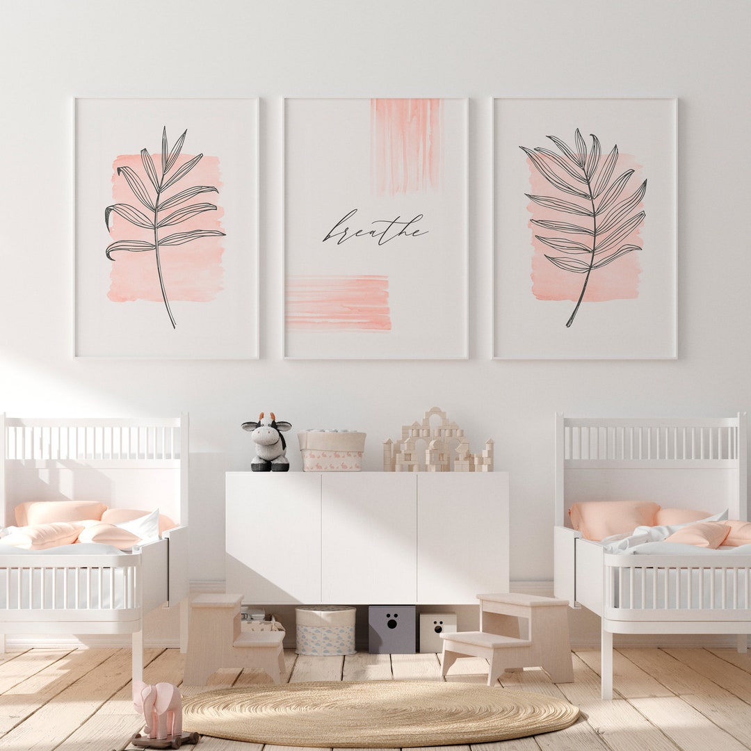 Minimal Line Art, Bedroom Wall Art Printable, Bedroom Decor, Botanical ...