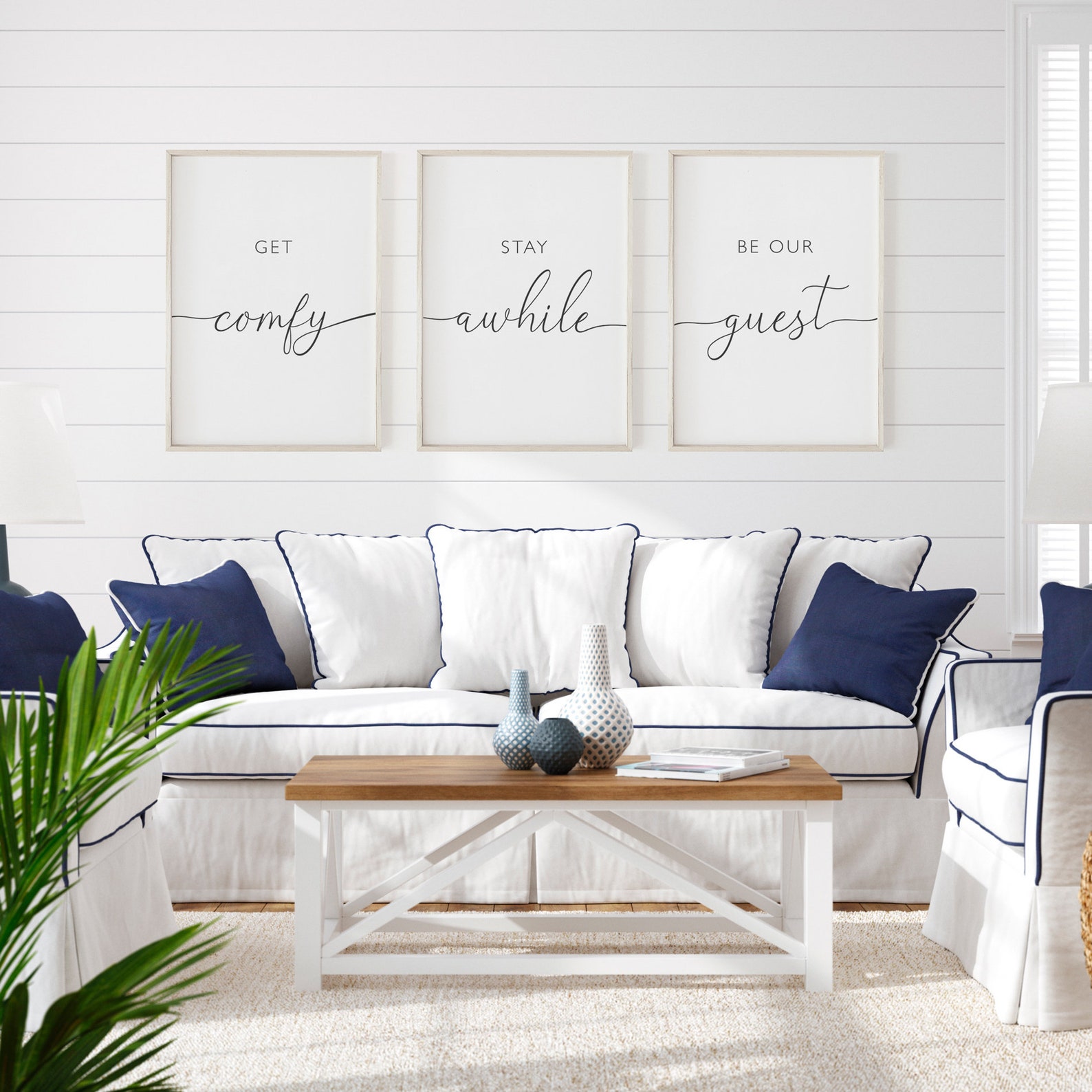 Guest Room Signs Get Comfy Sign Stay Awhile Print Be Our - Etsy