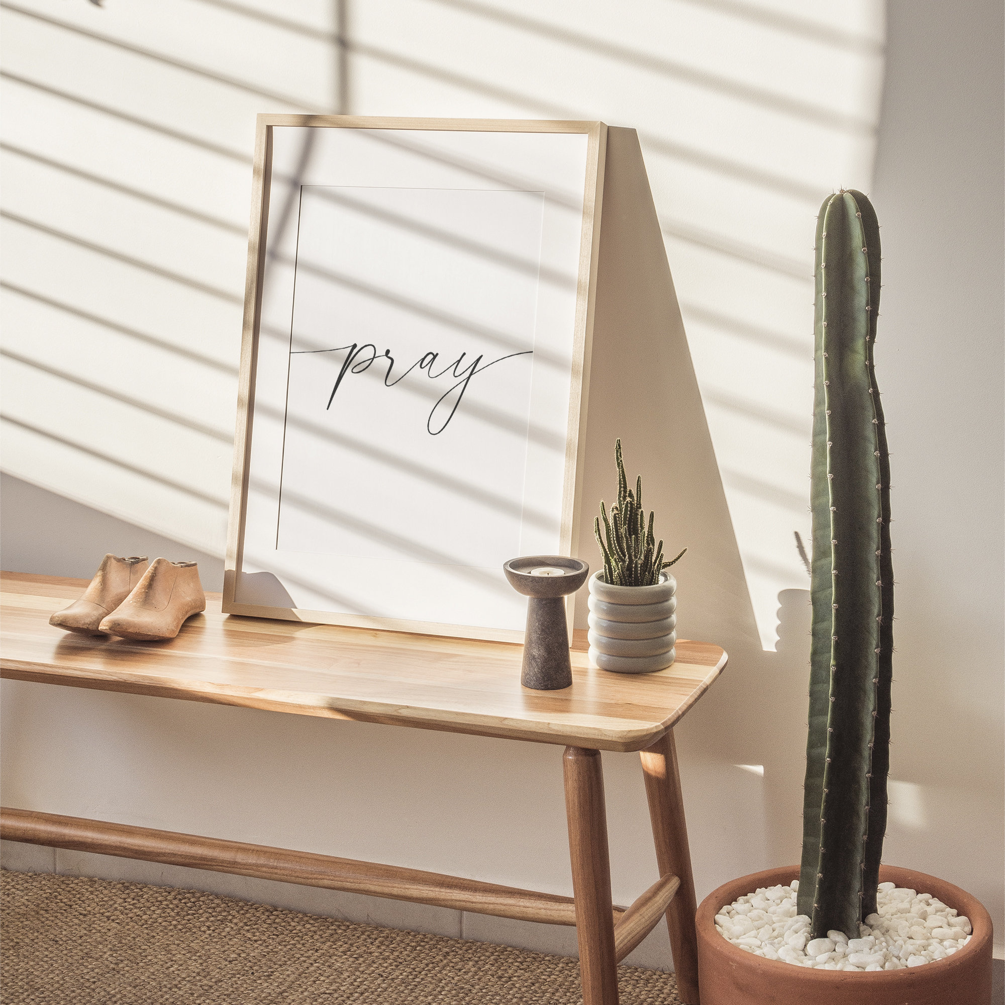 Pray Print Bible Verse Wall Art Printable Art Scripture | Etsy