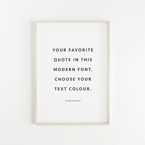 Custom Quote Printable, Song Lyrics Prints, Personalized Quote Print ...