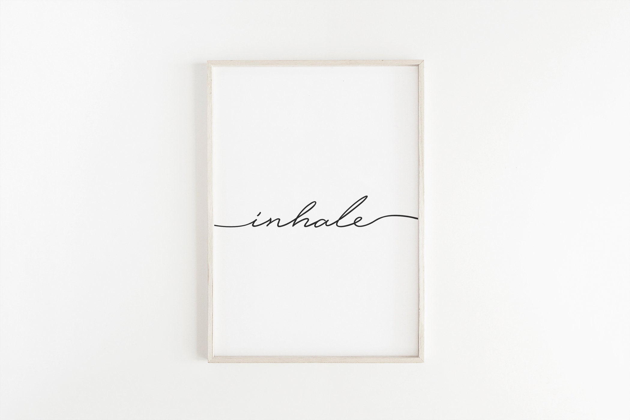 Inhale Exhale 3 Piece Wall Art Bedroom Posters Inhale Exhale - Etsy