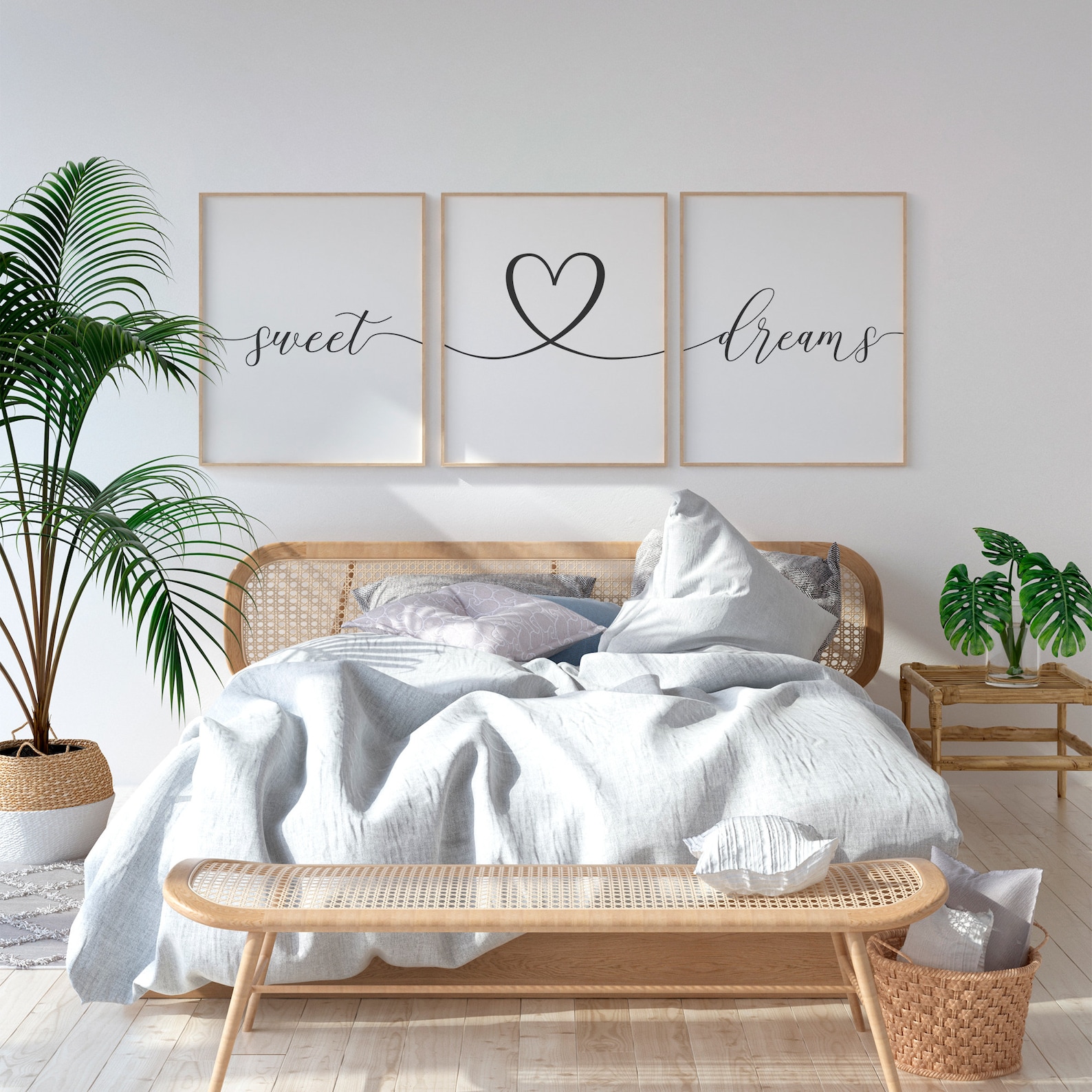 Sweet Dreams Wall Decor Bedroom Wall Art Sweet Dreams Heart - Etsy