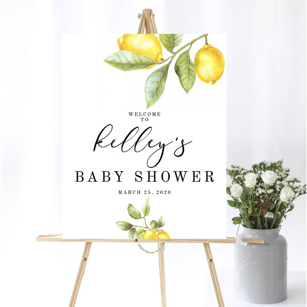 Welcome to Baby Shower Sign Lemons - Etsy