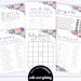Purple Baby Shower Games Printable Baby Shower Games Package Baby ...