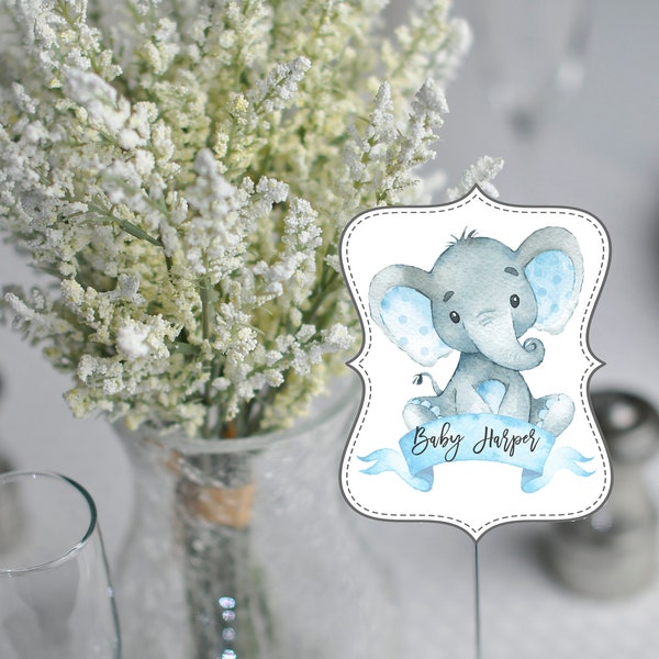 Elephant Baby Shower Centerpiece - Etsy