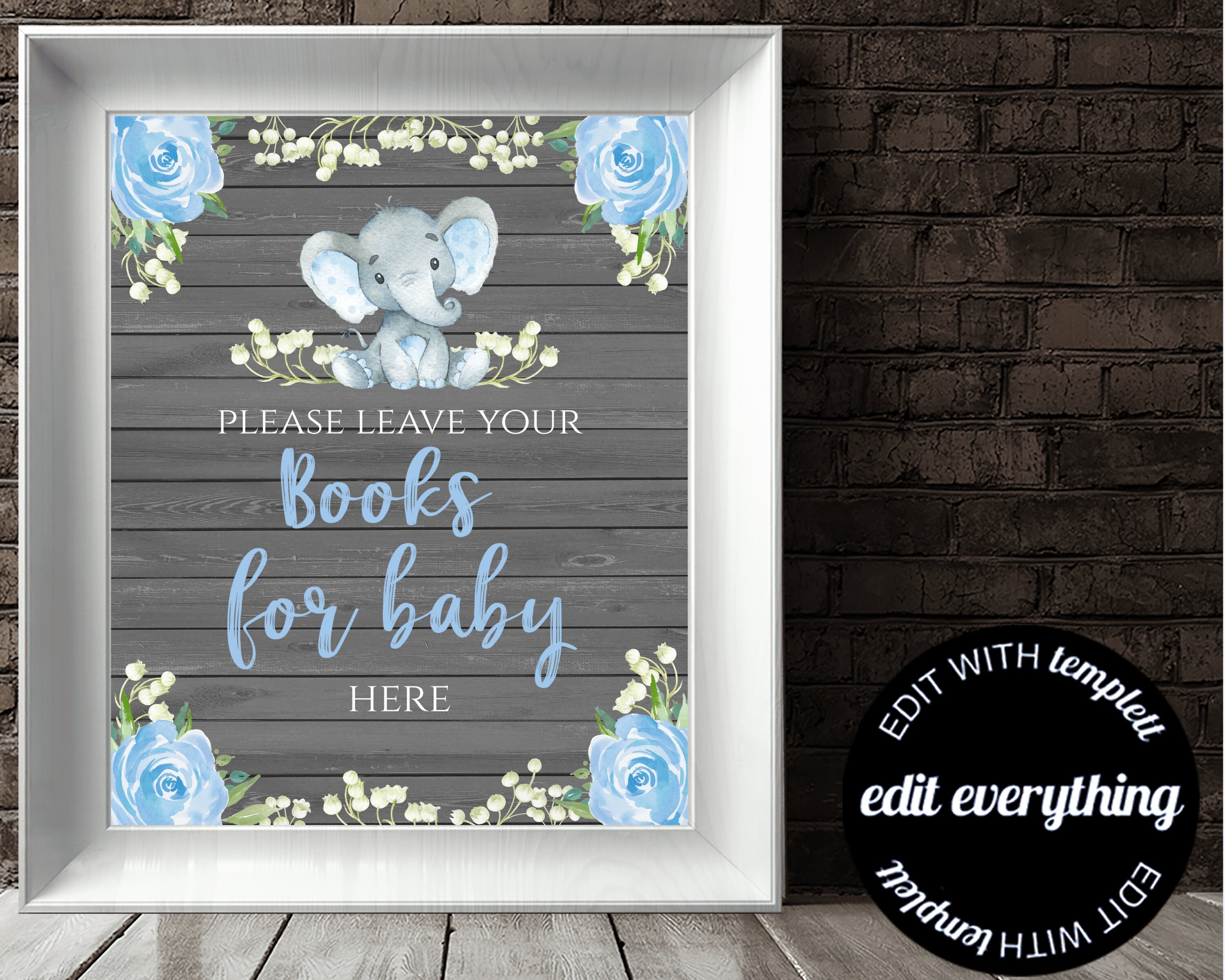 Books for Baby Sign Elephant Baby Shower Books for Baby Sign Baby ...