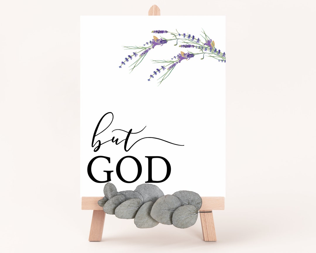 But God Wall Art Print Inspirational Wall Home Decor Instant Download ...
