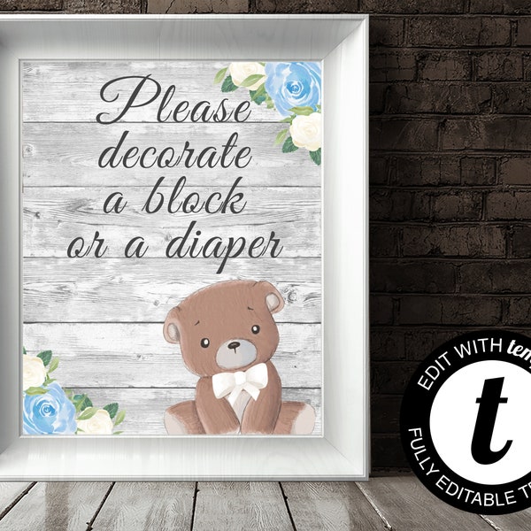 Diaper Decorate Game - Etsy