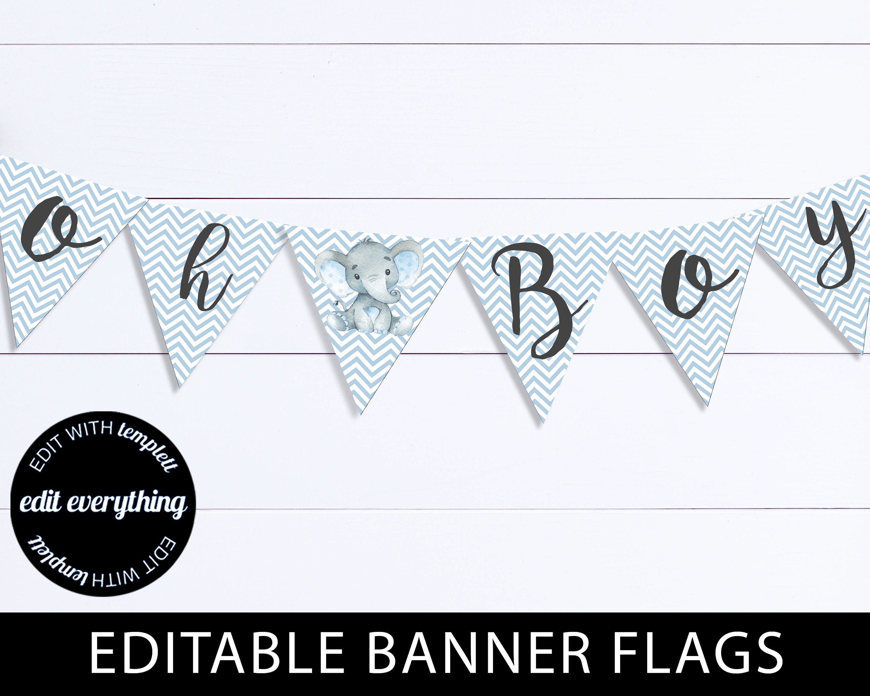 Chevron Banner Editable