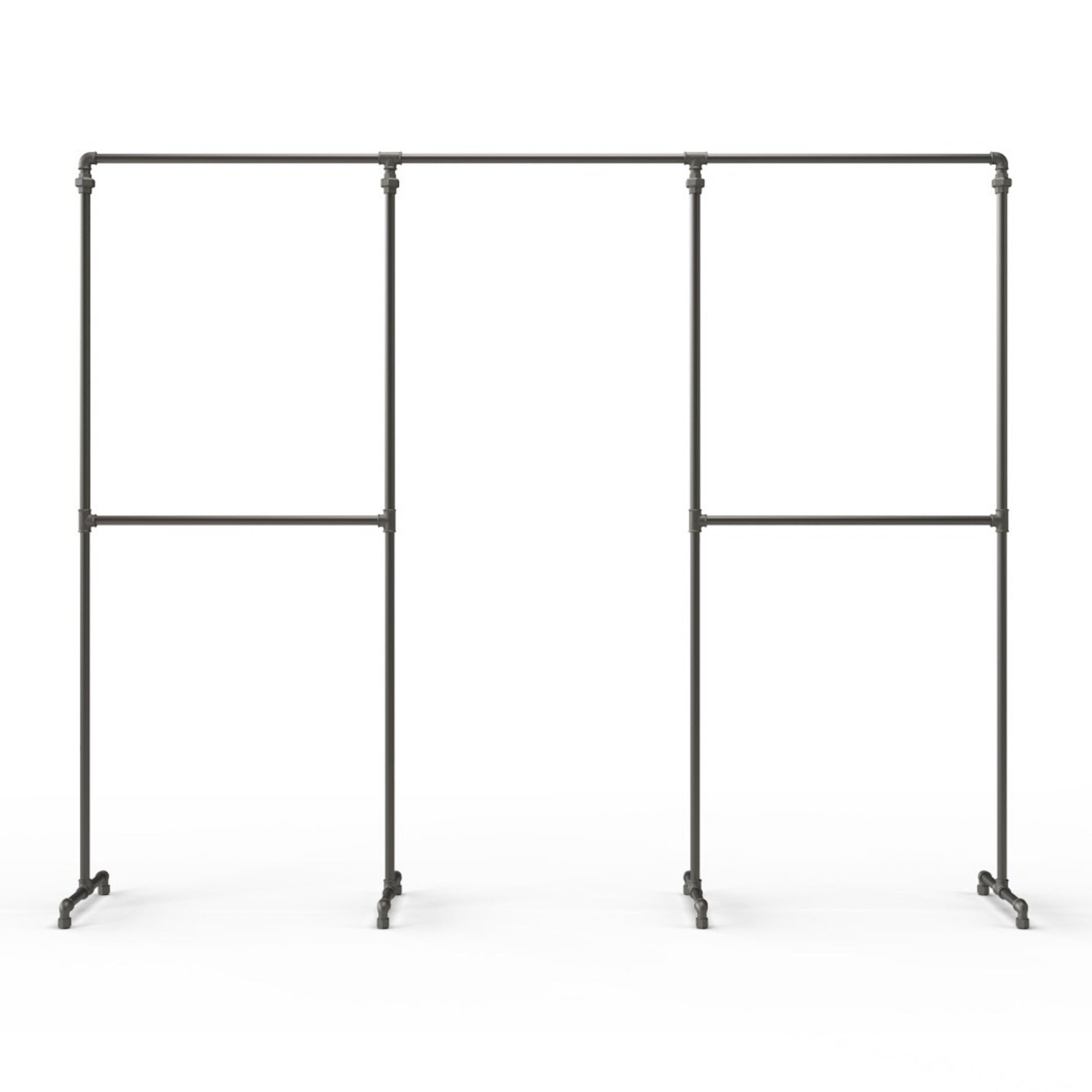 TRIPLE Type 2 - Clothes Rail System With 3 Rows - Etsy UK