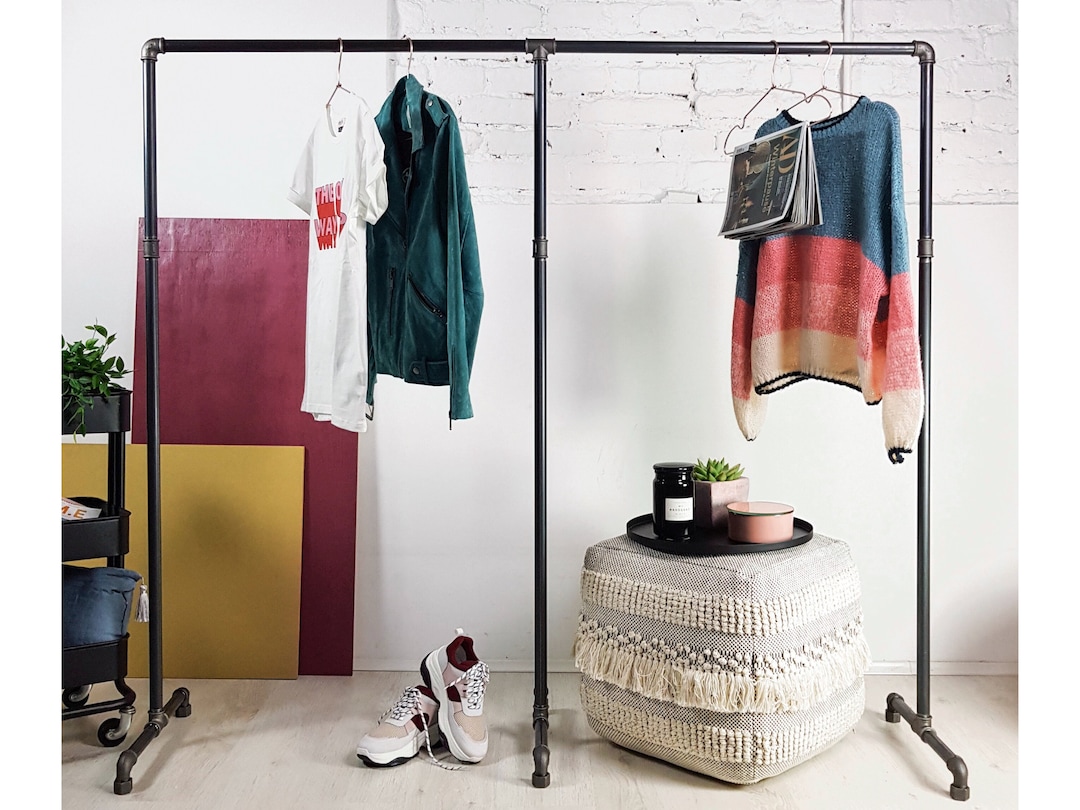 COUTURE - Industrial Style Clothing Rack - Etsy