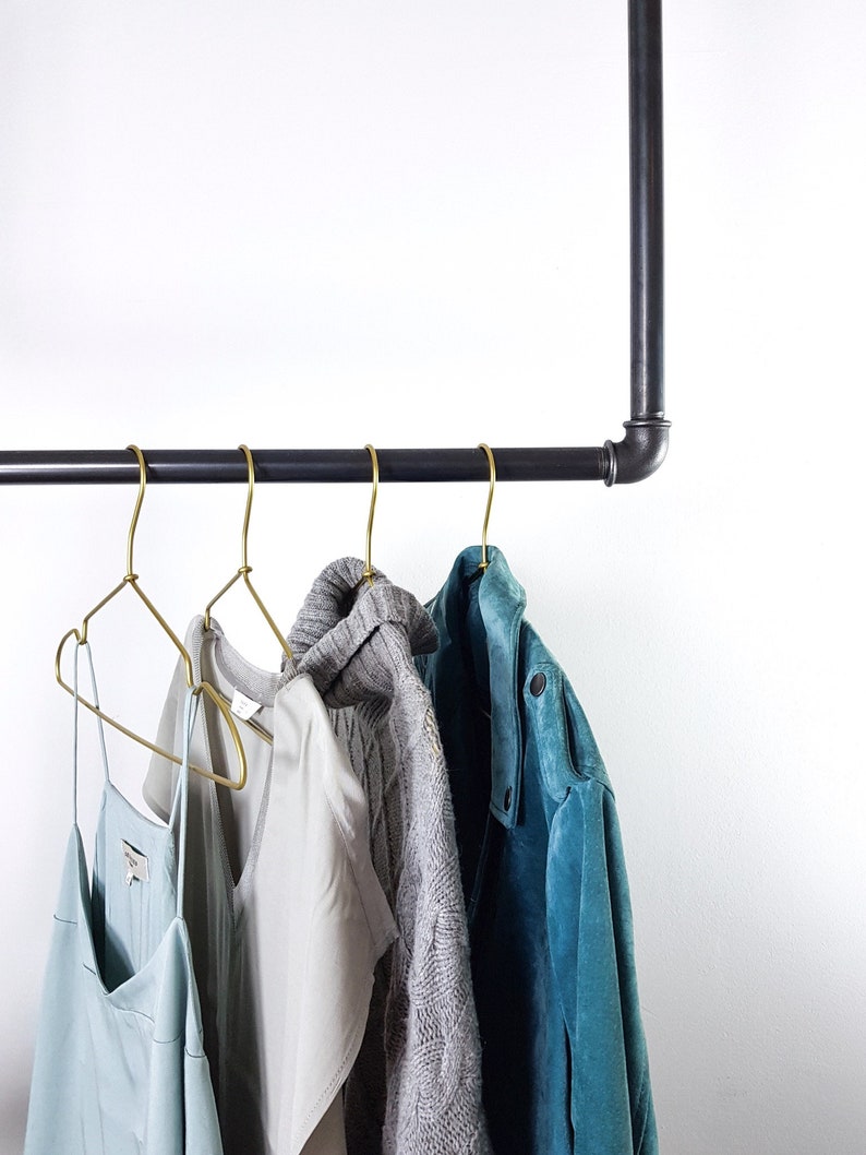 LOFT Ceiling-mounted Clothes Rail in Industrial Style | Etsy