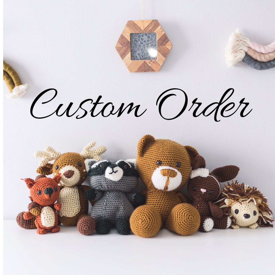 Crochet Animal Custom Made Stuffed Toy - Etsy