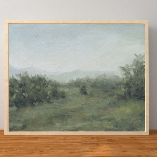 Print of Oil Painting Virginia Landscape Atmospheric Scene | Etsy