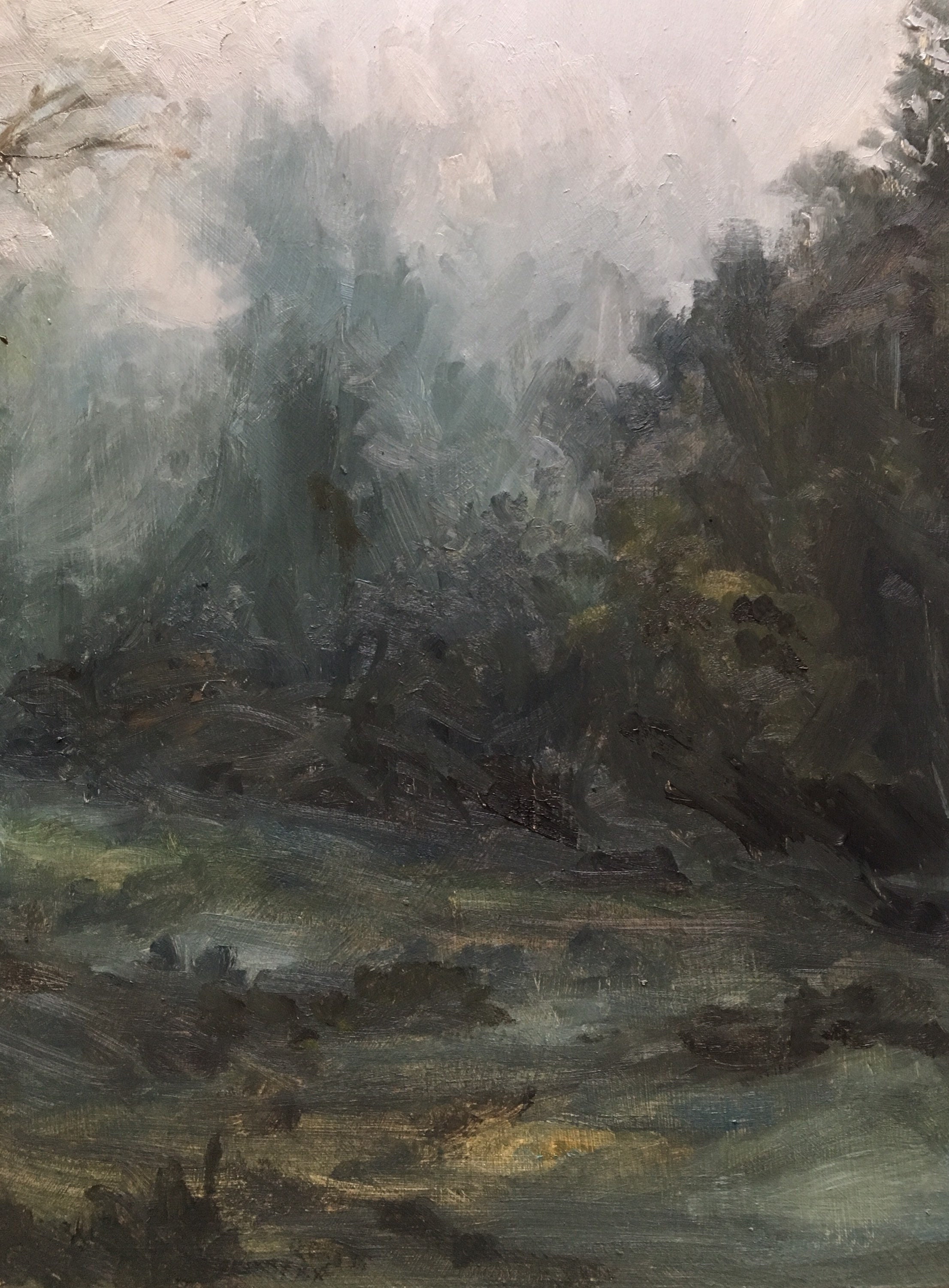 Print of an Oil Painting Abstract Landscape Impressionist | Etsy