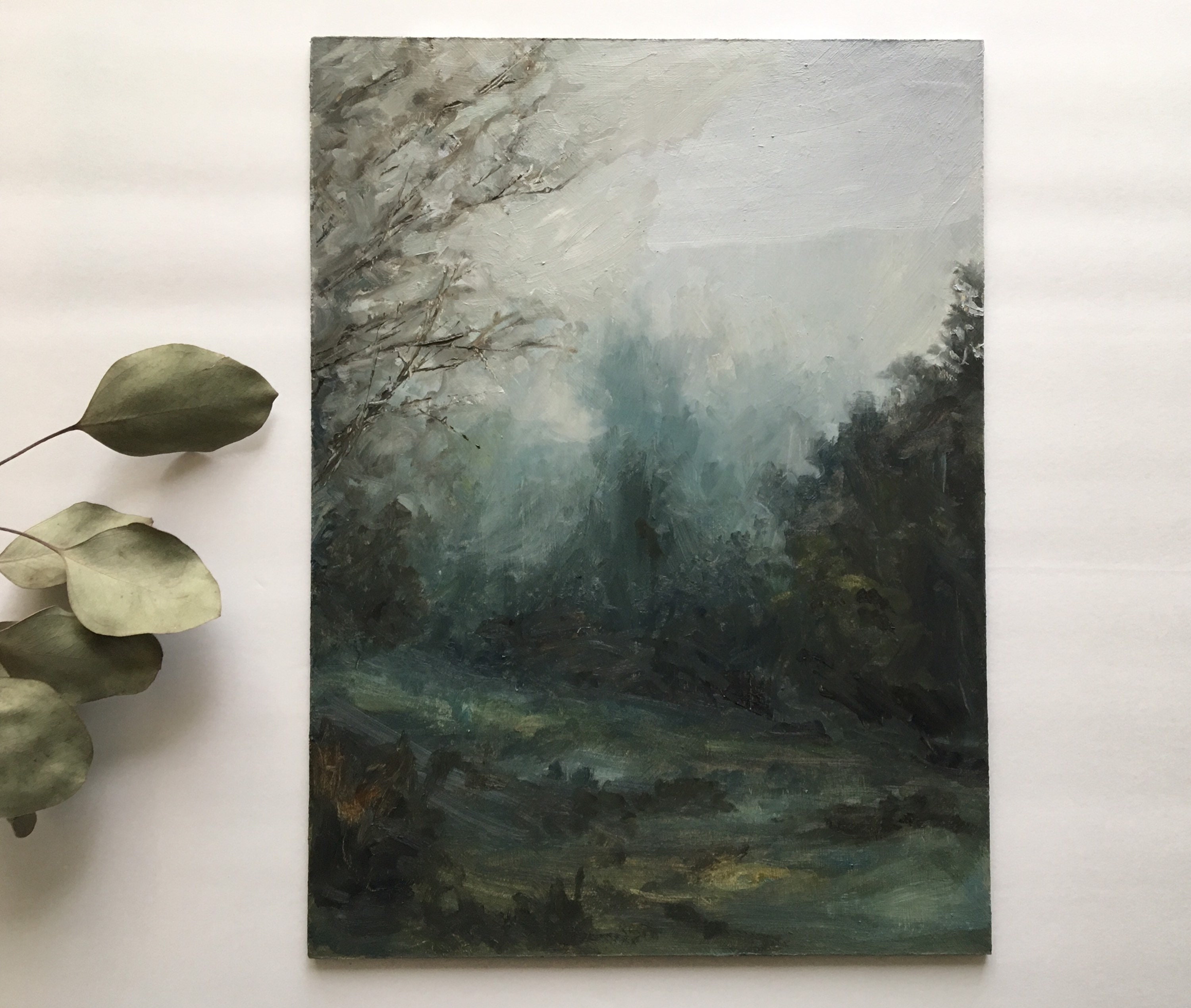 Print of an Oil Painting Abstract Landscape Impressionist | Etsy