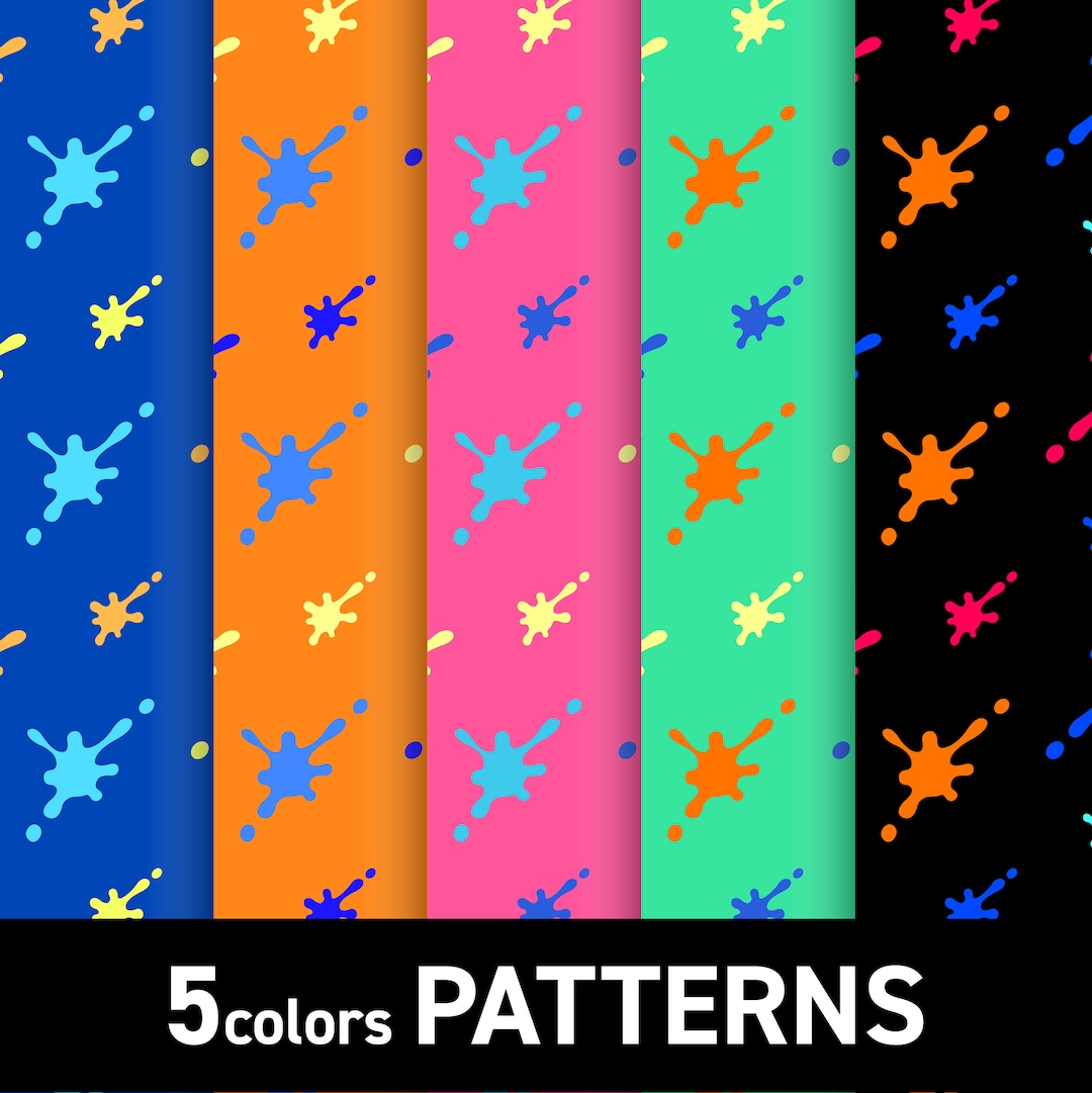 Colorful Paint Patterns /colorful Cute /seamless Pattern, Background ...