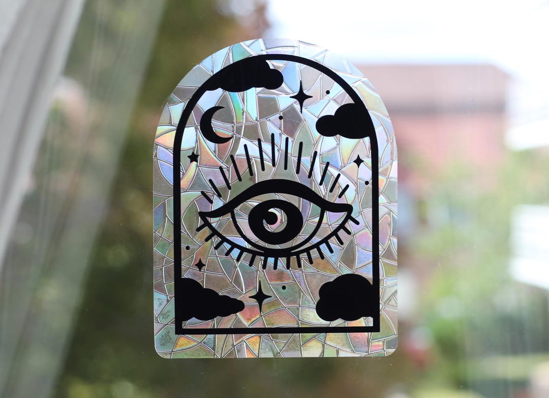 Holographic Mystic Eye Suncatcher • Electrostatic Window Sticker ...