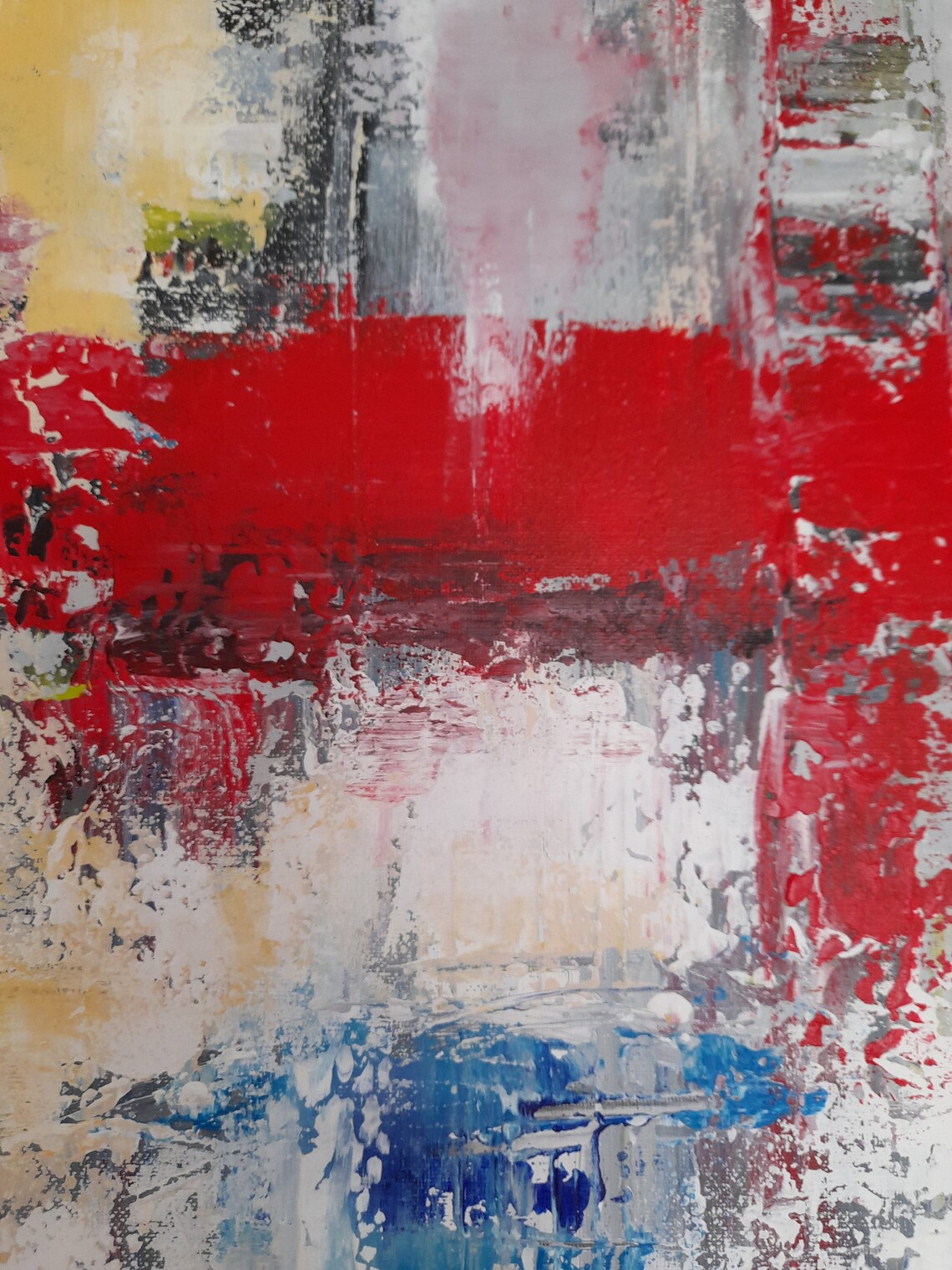 Acrylic painting acrylic abstract art modern painting spatula | Etsy