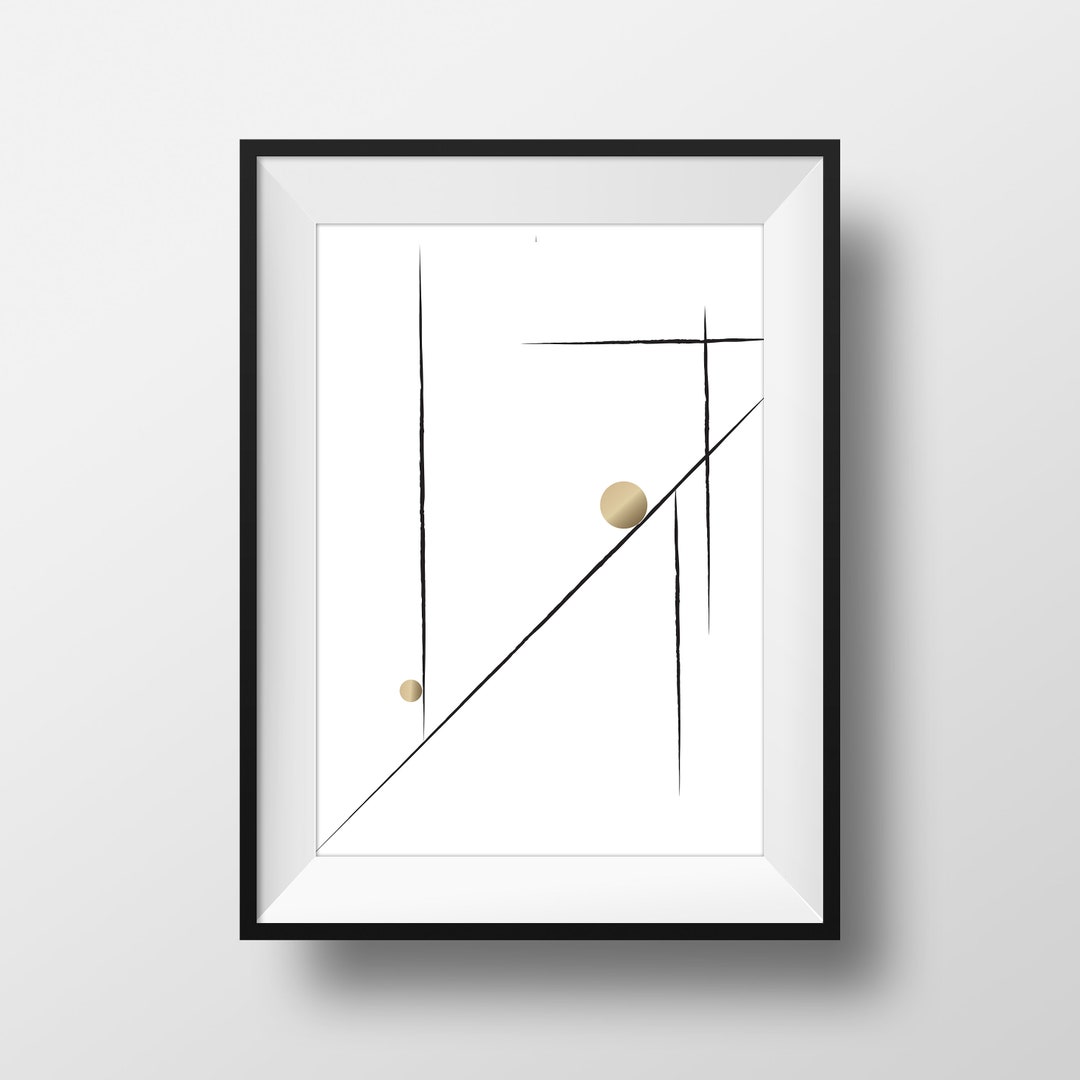Abstract Line Art, Line Art, Abstract Wall Art, Minimalistic Poster ...