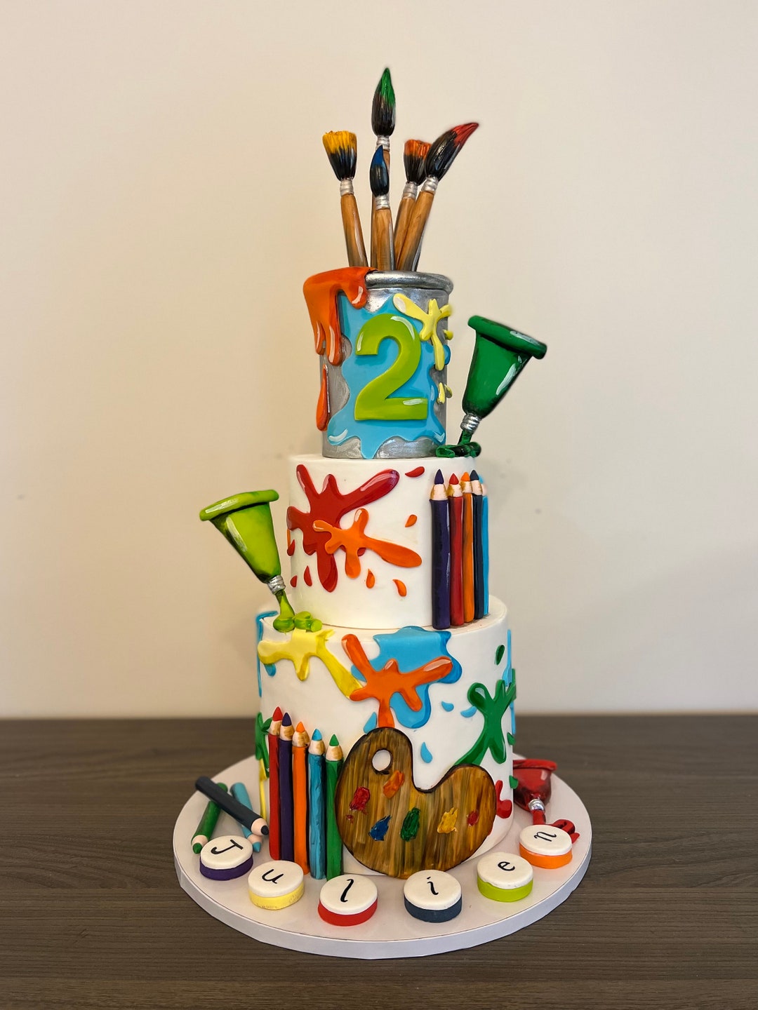Paint Themed Display Cake - Etsy