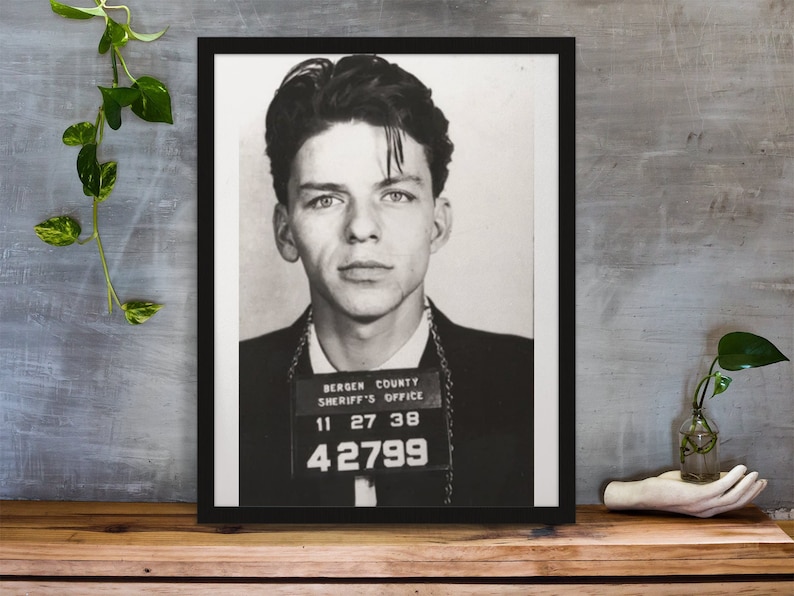 Frank Sinatra Mugshot Poster - Etsy