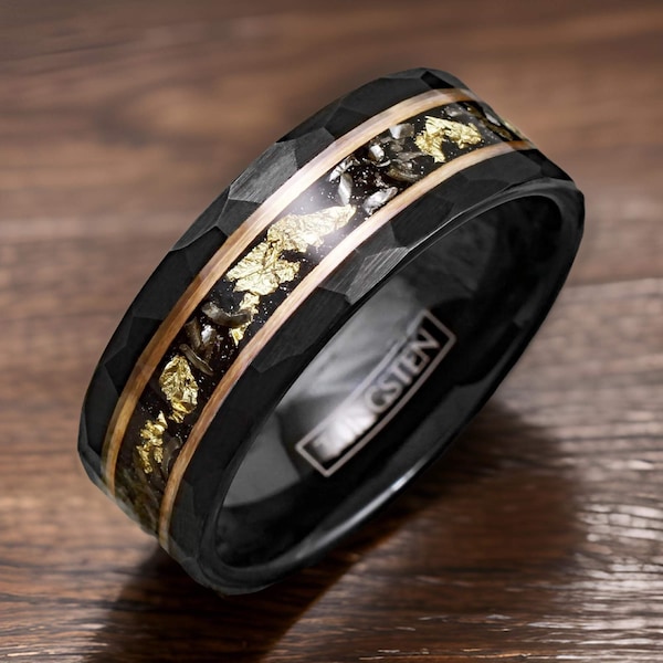 Meteorite Ring - Etsy UK