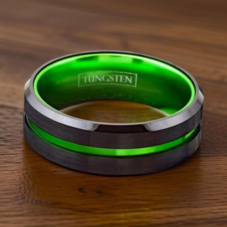 Thin Green Line Ring, Gift for Military Members, Border Patrols, Park ...