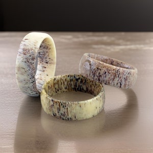 Genuine Deer Antler Ring, Elk Antler Ring, Moose Antler Ring, Unique ...