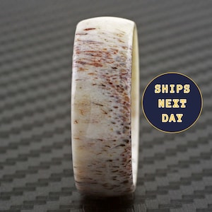 Genuine Deer Antler Ring, Elk Antler Ring, Moose Antler Ring, Unique ...